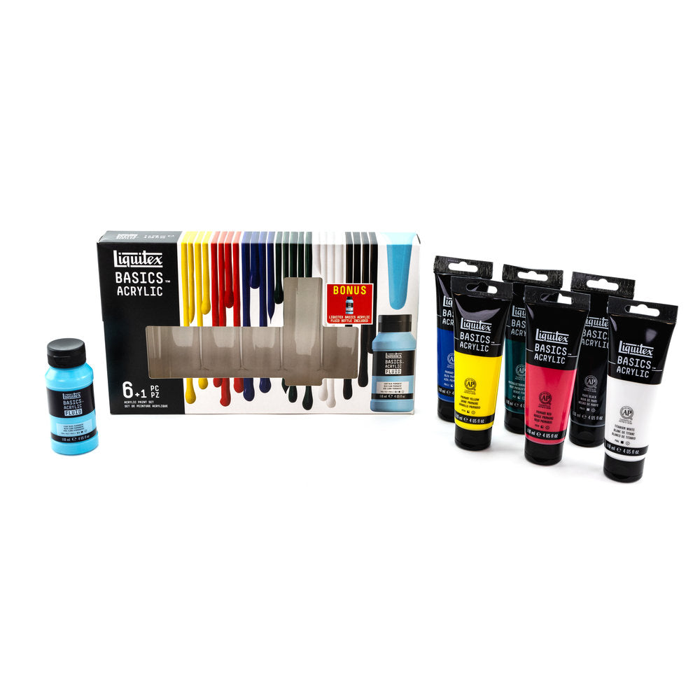 Basics Acrylic Color Set 6x118ml + 1x118ml – Liquitex