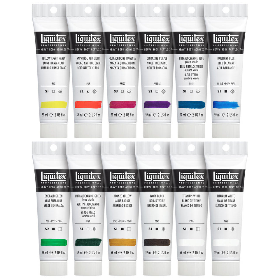 Heavy Body Acrylic Set - 12x59ml - Classics – Liquitex