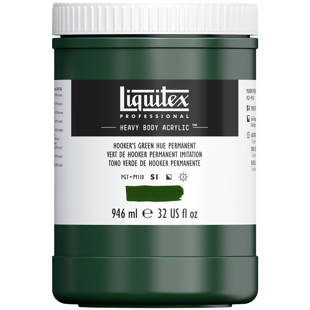 Professional Heavy Body Acrylic - Hooker’s Green Hue Permanent – Liquitex