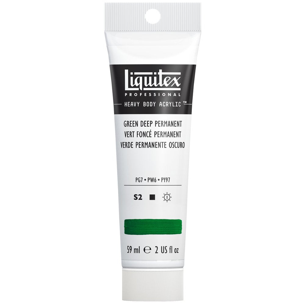 Professional Heavy Body Acrylic - Green Deep Permanent – Liquitex