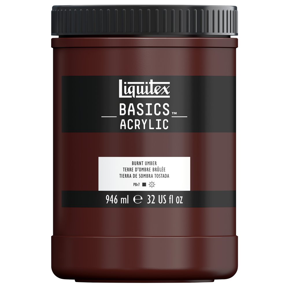 Basics Acrylic Color - Burnt Umber – Liquitex