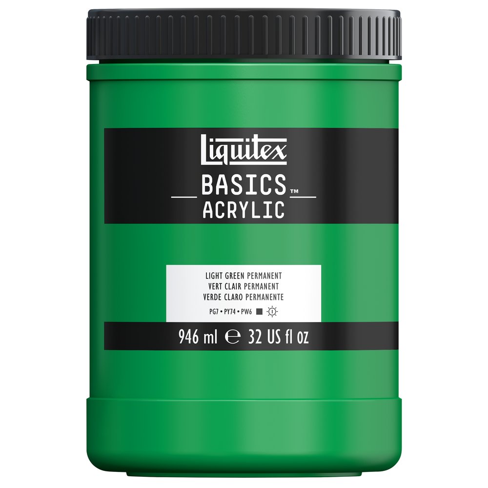 Basics Acrylic Color - Light Green Permanent – Liquitex