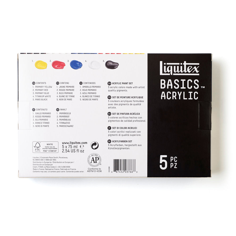 Basics Acrylic Set - 5x75ml – Liquitex