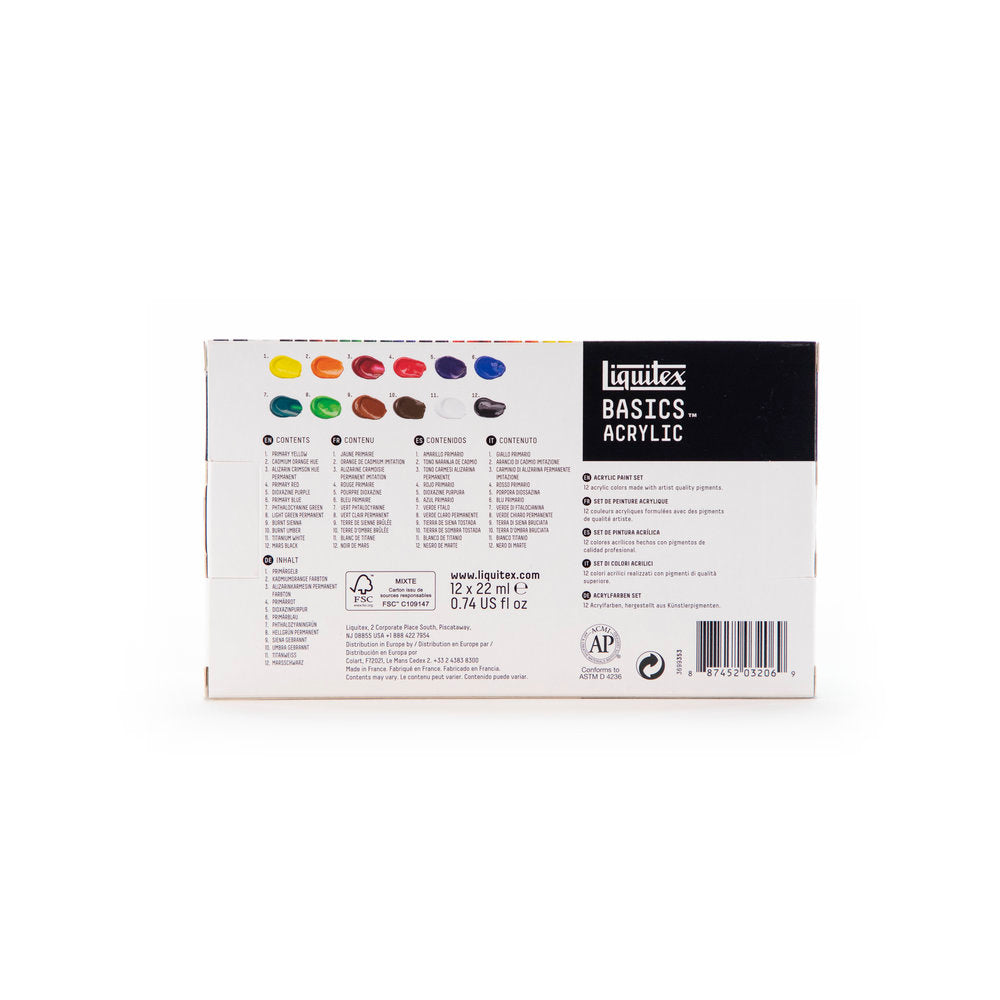 Basics Acrylic Set - 12x22ml – Liquitex